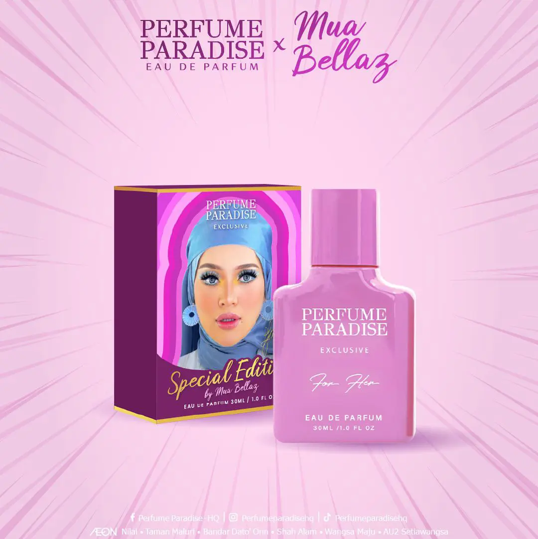 PERFUME PARADISE X MUA BELLAZ 10ml KOSMETIK CIDA